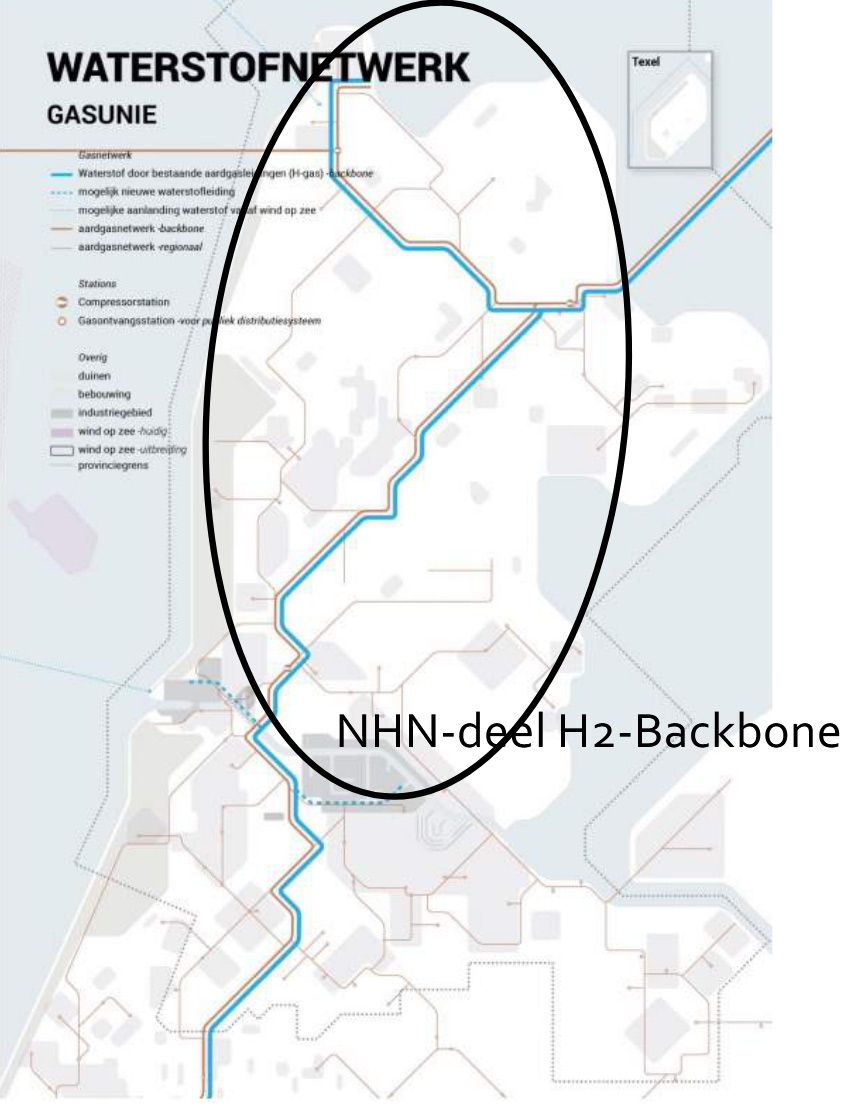 H2 Backbone - Waterstof Noord-Holland Noord
